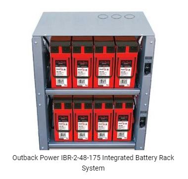 Outback Power IBR-2-48-175 Integrated Battery Rack System ...