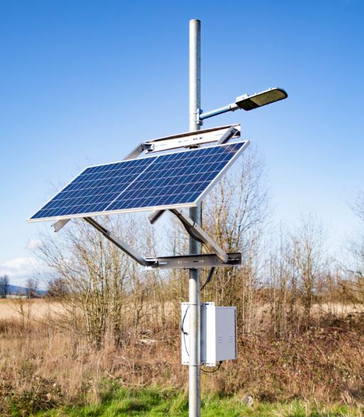 Side of Pole Mount – Multi-Module Adjustable – Solar Wind Solutions